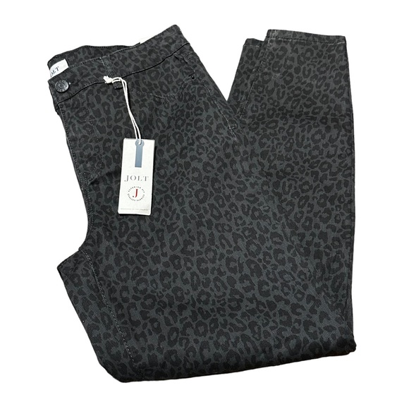 Jolt | Jeans | Jolt Gray Black Leopard Cheetah Animal Print Skinny ...